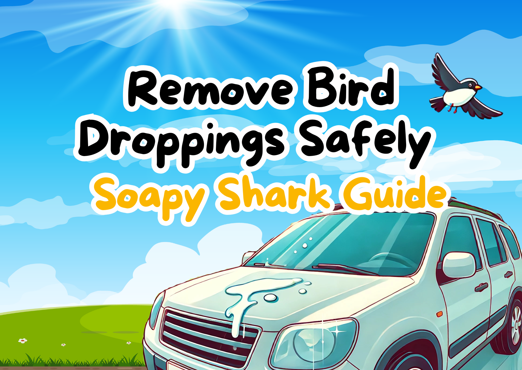 Safely Remove Bird Poop from Your Car Without Damaging Paint | Soapy ...